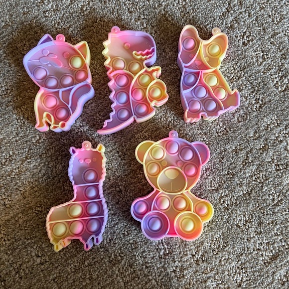 Toys | Colorful Animal Pop It Fidget Toy Set | Poshmark